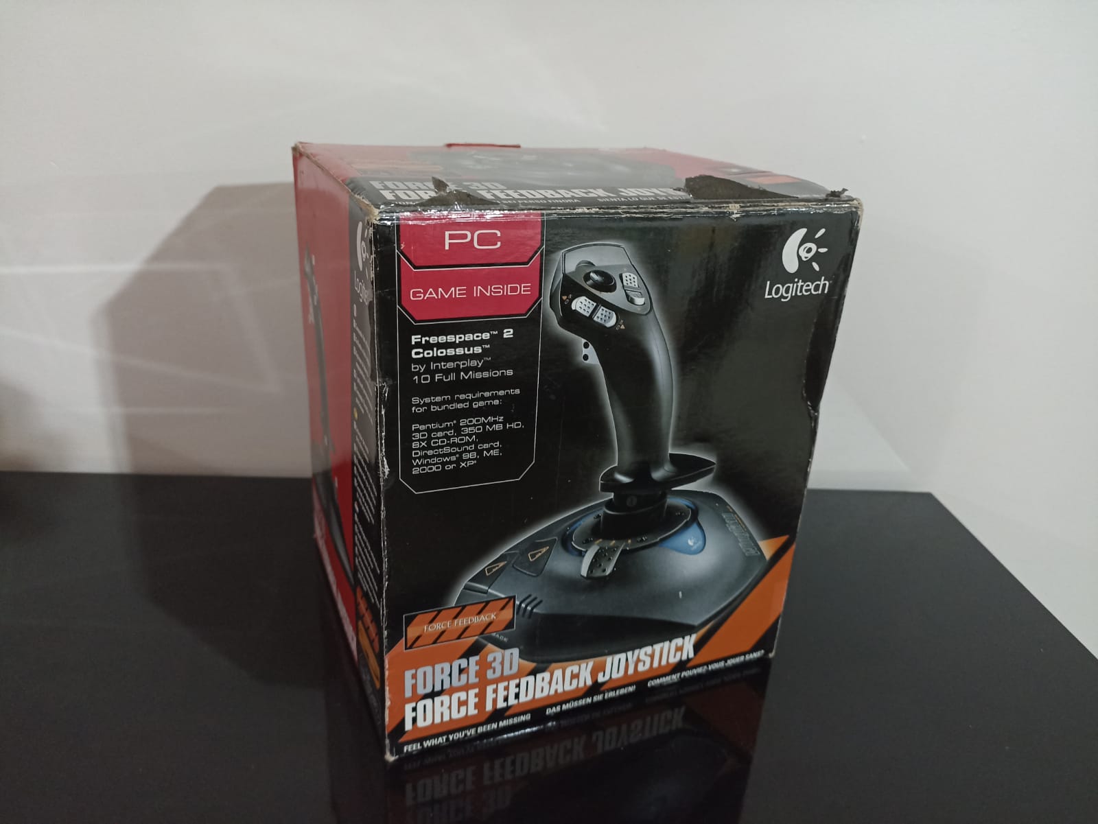 Joystick Logitech Force 3D com Force FeedBack - Usado - Fernando FreeTrack